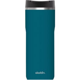 Coffee-to-go-Becher Aladdin "Barista Java", blau, B:7cm H:19cm &Oslash;:7cm, Edelstahl, Kunststoff, Trinkgef&auml;&szlig;e, 2,5 Stunden hei&szlig; & 4,5 Stunden kalt, auslaufsicher, 470 ml