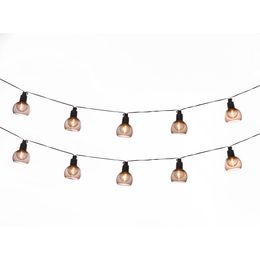 Luxform LED-Lichterkette "Luxform Solar Kos", transparent, Flammen 1 Stk., Gesamtl&auml;nge 3,8m, Lichterketten, LED-Lichterkette, Solarenergie, IP44