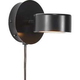 Nordlux LED Wandleuchte "CLYDE", Energieeffizienz: F (A-G), schwarz, 1, &Oslash; 9cm H: 10cm, Leuchten, H&auml;ngeleuchte,+LED,+Dimmer f&uuml;r Stimmungslicht,verstellbar, LED Wandleuchte