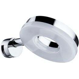 Paulmann Spiegelleuchte "LED Becrux IP20 4W Chrom", grau (chromfarben), 1, H: 9,3cm, 1 Stk., Leuchten, LED Becrux IP20 4W Chrom, Spiegelleuchte