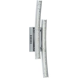 Eglo LED Wandleuchte "PERTINI", grau (chromfarben), 2, H: 33cm, Leuchten, LED Wandleuchte