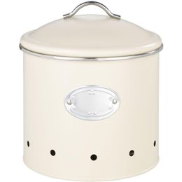 Vorratsdose Wenko "Modell Nero", beige (creme), H:21cm, Lebensmittelaufbewahrungsbeh&auml;lter, Vorratsdose, Aufbewahrungsdose f&uuml;r Lebensmittel mit Deckel & Luftl&ouml;chern, 4 L