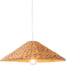 N&auml;ve N&Auml;VE Pendelleuchte "Korb", beige (natur), 1, &Oslash; 45cm, 1 Stk., Leuchten, Schirm aus Wasserhyazinthengras, inkl. Pendel 120cm, excl. 1xE27, Pendelleuchte