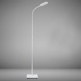 B.K.LICHT LED Stehlampe, weiß, 1, H: 158,6cm, Leuchten, LED Stehleuchte dimmbar schwenkbar inkl. 8W 600lm Memory & Touch weiß, LED Stehlampe