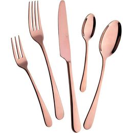 Besteck-Set Mulex "Astroia", braun (kupferfarben), 20 Stk., Edelstahl 18/0, Essbesteck-Sets, poliert