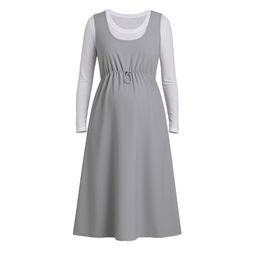 LYN MAMA Umstand Kleid Damen Gr&ouml;&szlig;e 38 grau Winterkleid