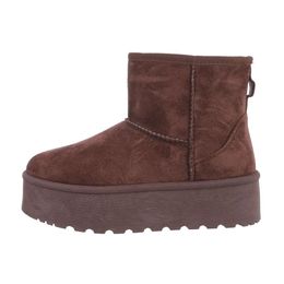 Ital-Design Boots Damen Gr&ouml;&szlig;e 40 dunkelbraun Winterschuhe
