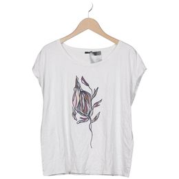 comma, COMMA T-Shirt Damen Gr&ouml;&szlig;e XL Second Hand wei&szlig;