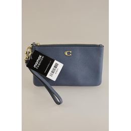 Coach Handtasche klein Leder Damen Gr&ouml;&szlig;e One Size Second Hand blau