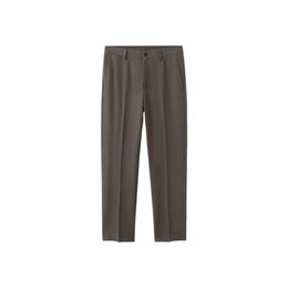 Mango Man Pleated Pants 'Stanford' male Brown size 42