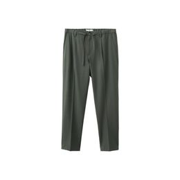 Mango Man Pleated Pants 'Stone' male Green size 42