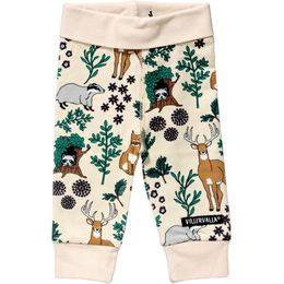 Villervalla Leggings 'Winter Forest' Gr&ouml;&szlig;e 80 beige / braun / gr&uuml;n / schwarz