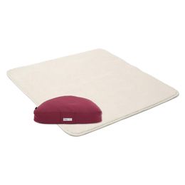 YOGISTAR.COM Yoga-Set 'Meditation Natur' Herren Gr&ouml;&szlig;e One Size creme / bordeaux