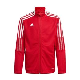 adidas Performance Jacke Jungen Gr&ouml;&szlig;e 176 rot / wei&szlig;