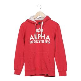 Alpha Industries Kapuzenpullover Herren Gr&ouml;&szlig;e M Second Hand rot