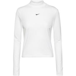 Nike Mock Langarmshirt Damen - Gr&ouml;&szlig;e L - wei&szlig;