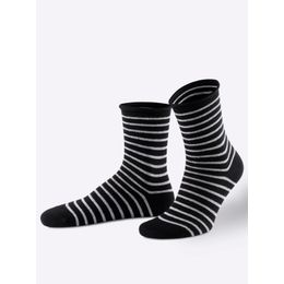 w&auml;schepur w&auml;schepur Damen Damen-Socken, schwarz, Gr&ouml;&szlig;e 35-38