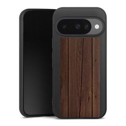 DeinDesign Google Pixel 10 Handy Premium Silikon H&uuml;lle Handyh&uuml;lle schwarz Case Nut Tree Wood Wooden Look Silikon Premium Case