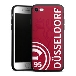 DeinDesign iPhone SE (2022) Handy Premium Silikon H&uuml;lle Handyh&uuml;lle schwarz Case Lettering F95 Fortuna D&uuml;sseldorf Silikon Premium Case