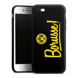 DeinDesign iPhone SE (2020) Handy Premium Silikon H&uuml;lle Handyh&uuml;lle schwarz Case Bvb Borussia Dortmund Borusse Silikon Premium Case