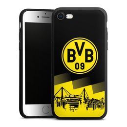 DeinDesign iPhone SE (2020) Handy Premium Silikon H&uuml;lle Handyh&uuml;lle schwarz Case Bvb Stadium Borussia Dortmund Silikon Premium Case
