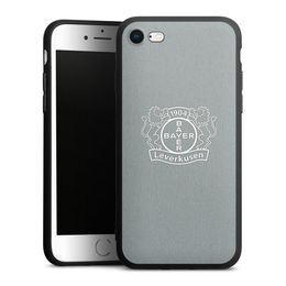 DeinDesign iPhone SE (2020) Handy Premium Silikon H&uuml;lle Handyh&uuml;lle schwarz Case Bayer 04 Leverkusen Coat Of Arms Official Licensed Product Silikon Premium Case
