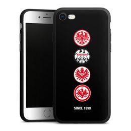 DeinDesign iPhone SE (2020) Handy Premium Silikon H&uuml;lle Handyh&uuml;lle schwarz Case Sge Soccer Eintracht Frankfurt Silikon Premium Case