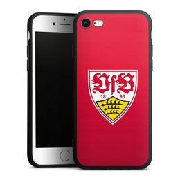 DeinDesign iPhone SE (2022) Handy Premium Silikon H&uuml;lle Handyh&uuml;lle schwarz Case Vfb Stuttgart Official Licensed Product Logo Silikon Premium Case