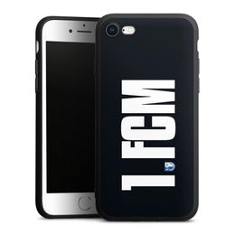 DeinDesign iPhone SE (2020) Handy Premium Silikon H&uuml;lle Handyh&uuml;lle schwarz Case Official Licensed Product 1. Fcm 1. Fc Magdeburg Silikon Premium Case
