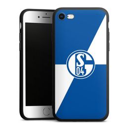 DeinDesign iPhone SE (2022) Handy Premium Silikon H&uuml;lle Handyh&uuml;lle schwarz Case Official Licensed Product Fc Schalke 04 Bundesliga Silikon Premium Case