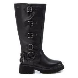 Carmela f&uuml;r Damen. 16192901-NEGRO Lederstiefel 161929 Schwarz (38), Wohnung, Rei&szlig;verschluss, L&auml;ssig