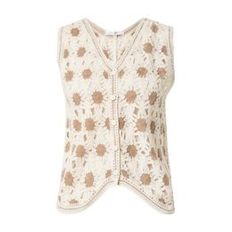 Haily's Hailys Strickweste 'Te44ssa' Damen Gr&ouml;&szlig;e S/M beige / dunkelbeige