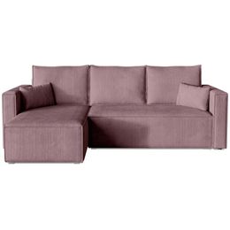 Ecksofa Top rosa/pink Ma&szlig;e (cm): B: 230 H: 85 Sofas > Sofas nach Material > Stoffsofas &raquo; Sofa DE