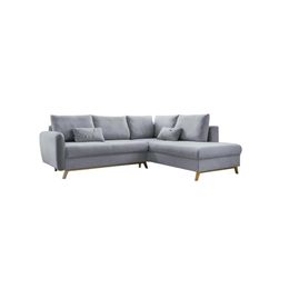 Miuform Ecksofa mit Schlaffuntkion Scandic Lagom grau Ma&szlig;e (cm): B: 242 H: 90 Sofas > Sofas nach Material > Stoffsofas &raquo; Sofa DE