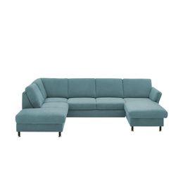 meinSofa Wohnlandschaft aus Flachgewebe Veit blau Ma&szlig;e (cm): B: 305 H: 90 T: 200.0 Sofas > Sofas nach Material > Stoffsofas &raquo; Sofa DE