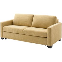 Schlafsofa Home Affaire, B:166cm H:81cm T:98cmpistachio, 100% Polyester, Jugendzimmer, Sofas, "Vionelle, 2-Sitzer mit Kaltschaummatratze nach Wahl,