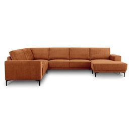 Wohnlandschaft OTTO HOME, B:342cm H:85cm T:260cmbrick, 100% Polyester, Sofas, "OLAND U-Form, XXL, B: 342 cm, Skandi-Design", Skandi-Design in