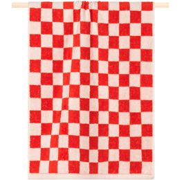 Handtuch Pad, B:50cm L:100cm, orange, Frottee, Frottee, Handt&uuml;cher, "CHESS, 50x100 cm", Made in Europe, 100% Baumwolle, modernes Karo Design