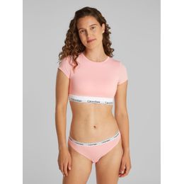 Damen T-Shirt-BH "T-SHIRT BRALETTE", Calvin Klein Underwear, Gr. XS, rosa, Jersey, Obermaterial: 53% Baumwolle, 35% Modal, 12% Elasthan, unifarben,