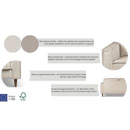 Wohnlandschaft Home Affaire, B:350cm H:85cm T:206cmdunkelgrau, 100% Polyester, Sofas, "Pinto Skandi, 350 cm, U-Form, XXL, mit Ottomanen", mit Keder,