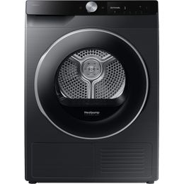 Samsung W&auml;rmepumpentrockner "DV90DG6845(LKU2/LBU2)", B:60cm H:85cm T:60cm, schwarz, Trockner, Klartext-Display - Eiache und komfortable Bedienung