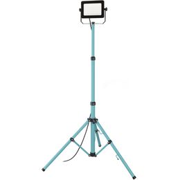 Eglo Deckenstrahler "AVELAR Strahler - Alu, Kunststoff - LED - 52W - IP65", schwarz, t&uuml;rkis, 1, H: 190,5cm, 1 Stk., Leuchten, Baustrahler, Arbeitsleuchte, Arbeitsscheinwerfer, L75xB68,5xH190,5cm, Deckenstrahler