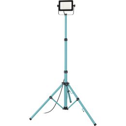 Eglo Deckenleuchte "AVELAR Strahler - Alu, Kunststoff - LED - 30W - IP65", schwarz, t&uuml;rkis, 1, H: 180,5cm, 1 Stk., Leuchten, Baustrahler, Arbeitsleuchte, Arbeitsscheinwerfer, L75xB68,5xH180,5 cm, Deckenleuchte
