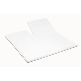 Spannbettlaken Cinderella, B:180cm, wei&szlig;, Molton, Obermaterial: 50% Baumwolle, 50% Polyester, Bettlaken, "Cinderella Single-Split-Topper