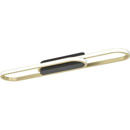 Eglo LED Deckenleuchte "CONIVARENA Deckenlampe - Stahl, Alu - LED - 20W - IP20", 1, H: 5,5cm, 1 Stk.schwarz, Leuchten, Wohzimmerlampe,