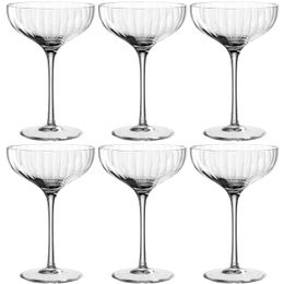 Leonardo Champagnerglas "POESIA", &Oslash; 10,9cm x 16cm, 260ml, 6 Stk., transparent, Trinkgef&auml;&szlig;e, 260 ml, 6-teilig