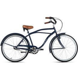 Cruiser Dacapo "Beachcruiser Herren 26" California Blau 3 G&auml;nge RH 46 cm" Gr. 46, blau, blau, Fahrr&auml;der, 46cm, 26 Zoll (66,04cm) hinten: 26 Zoll (66,04cm)