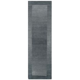 Wollteppich Theko, B:90cm H:9mm L:250cm, grau, Wolle, Teppiche, "Gabbeh Super, Handweb, auch als L&auml;ufer erh&auml;ltlich reine Wolle", Schlafzimmer,