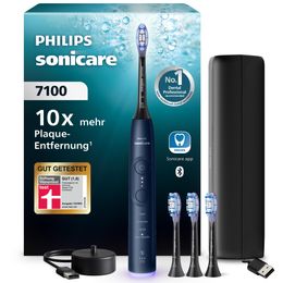 Damen Elektrische Zahnb&uuml;rste "Series 7100 HX7423/08", blau, PHILIPS SONICARE, B:6cm H:23,2cm T:17,1cm, Elektrozahnb&uuml;rsten, mit visueller