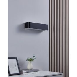 Eglo Wandleuchte "Sania 4 Wandlampe, Wandspot, Aluminium, Up and Down Leuchte, Flurlampe", 1, H: 8cm, 1 Stk.schwarz, Kinderzimmer, Leuchten,